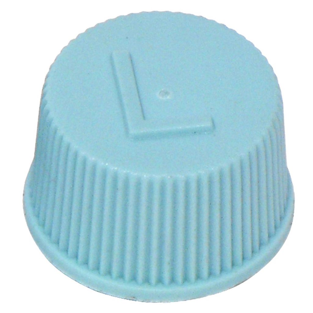 Service Cap 134a Low Side Light Blue M9 X 1.0 (5 Pk) - Air Components