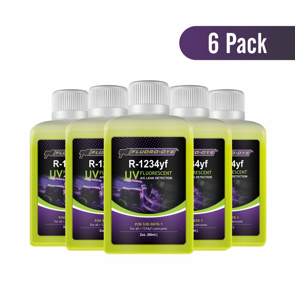 Fluoro-Dye 1234YF A/C Dye Concentrate 2 oz 6 Pack (144 Applications ...