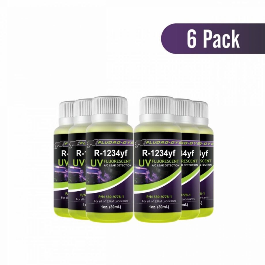 Fluoro-Dye 1234YF A/C Dye 1 oz. 6 pack (24 Applications) | Air Components