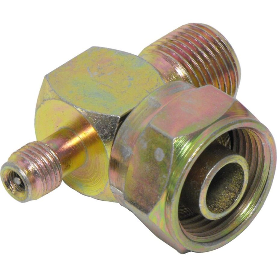 Compressor Service Valve Fitting #8 Oring x Tube-O 90 Deg | Air Components
