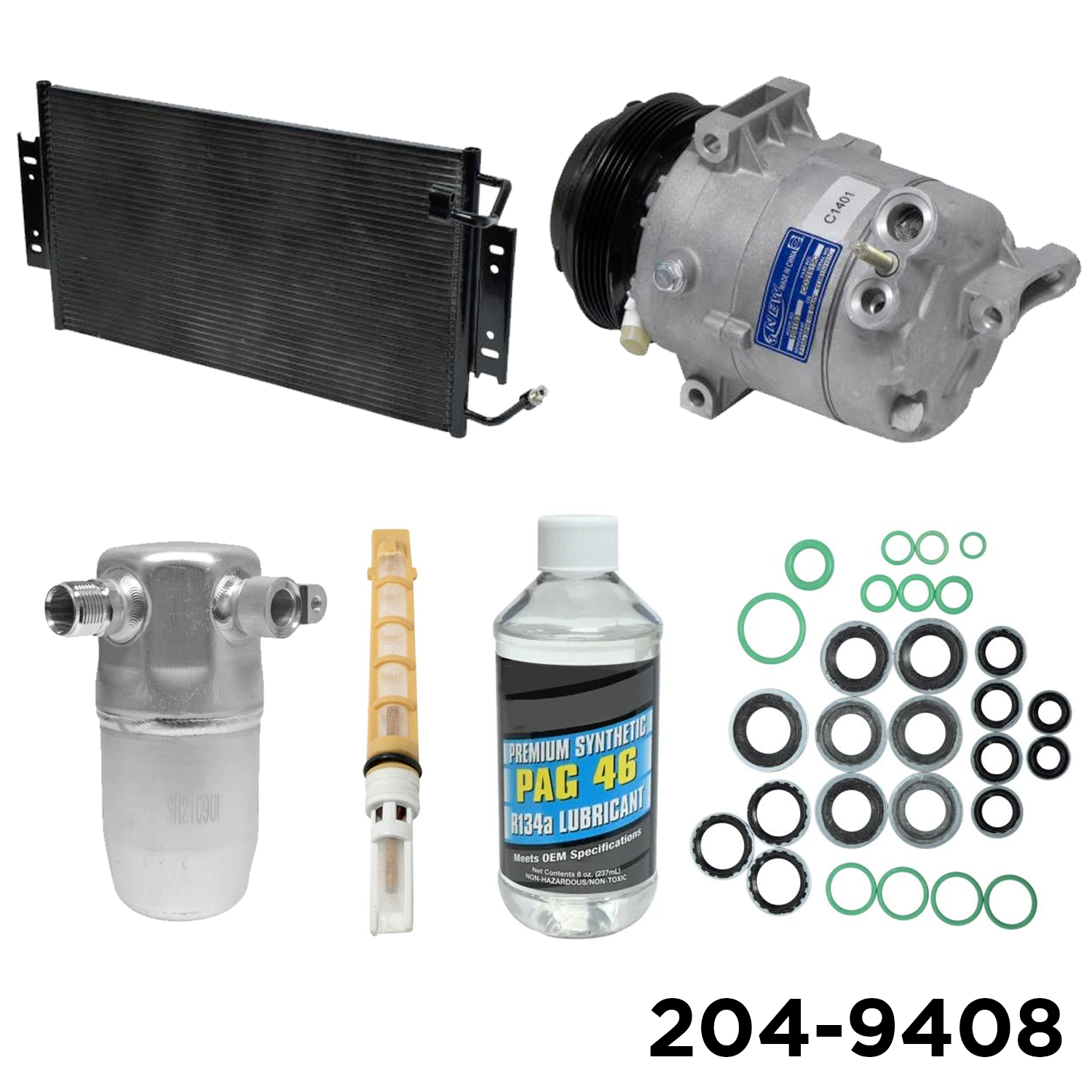 A/C Compressor Kit - Compressor-Condenser Replacement Kit - Air Components